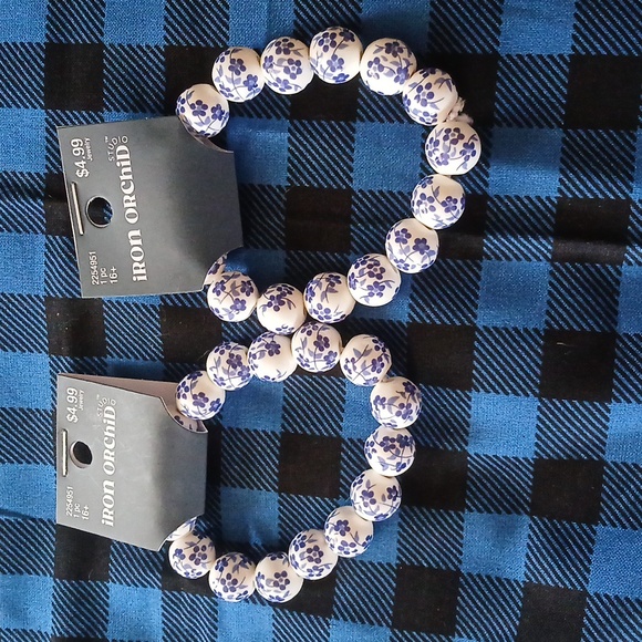 iron orchid | Jewelry | Porcelain Beaded Braclets | Poshmark